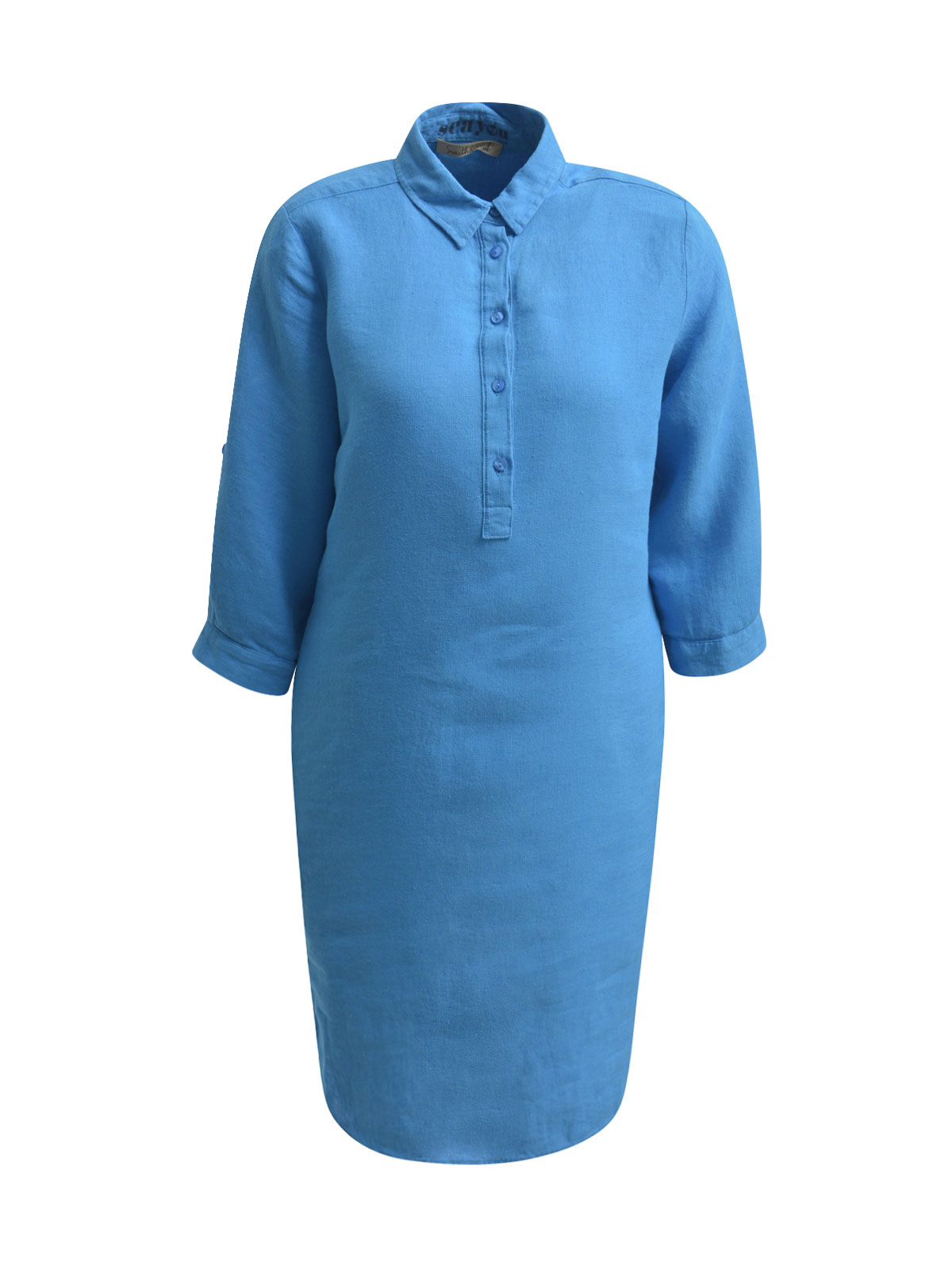 SMITH & SOUL Kleid - aus Leinen - blau DESIGNERMODE.COM